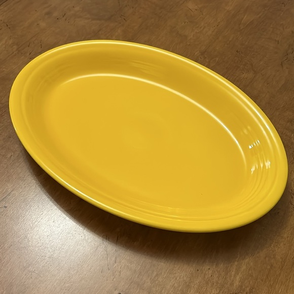 Fiesta | Dining | Fiestaware Large Oval Platter Daffodil | Poshmark